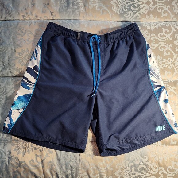 Nike | Swim | Nike Blue White Board Short Swim Trunks Vg To Excellent ...
